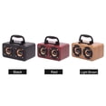 Wood BT Loudspeaker Box Portable Wireless Sound Box Rechargeable Mini ...