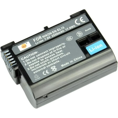 DSTE EN-EL15 Replacement Li-ion y for Nikon 1 V1 Z6 Z7 D500 D600 D780 ...