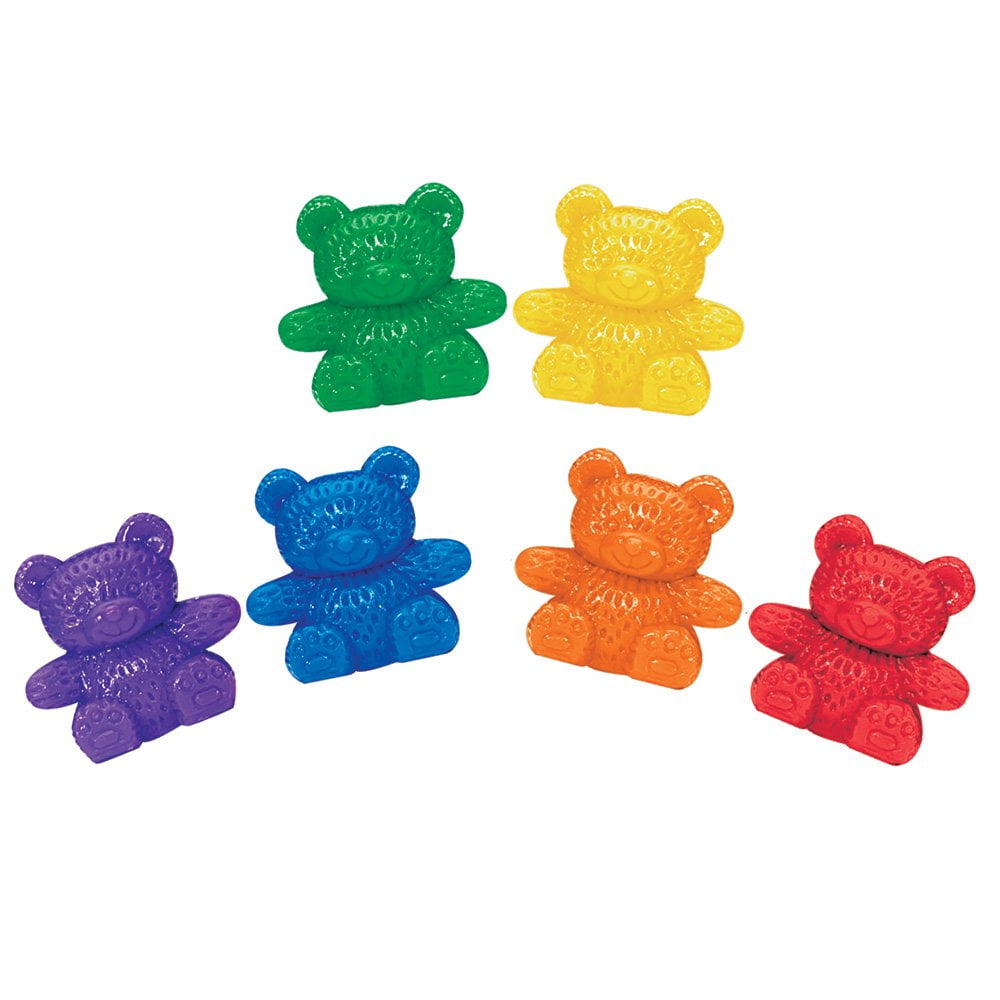 LEARNING RESOURCES LER0739 BABY BEAR SORTING SET-102 BEARS 6 COLORS 6 BOWLS