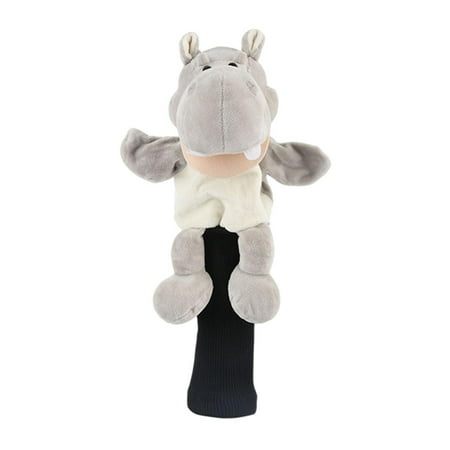Cute Animal Golf Club Driver Headcover, Hippo Golf Head Covers, Soft ...