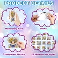 25Pcs 25 Styles PVC Self Adhesive Stickers Waterproof Embossed Decals ...