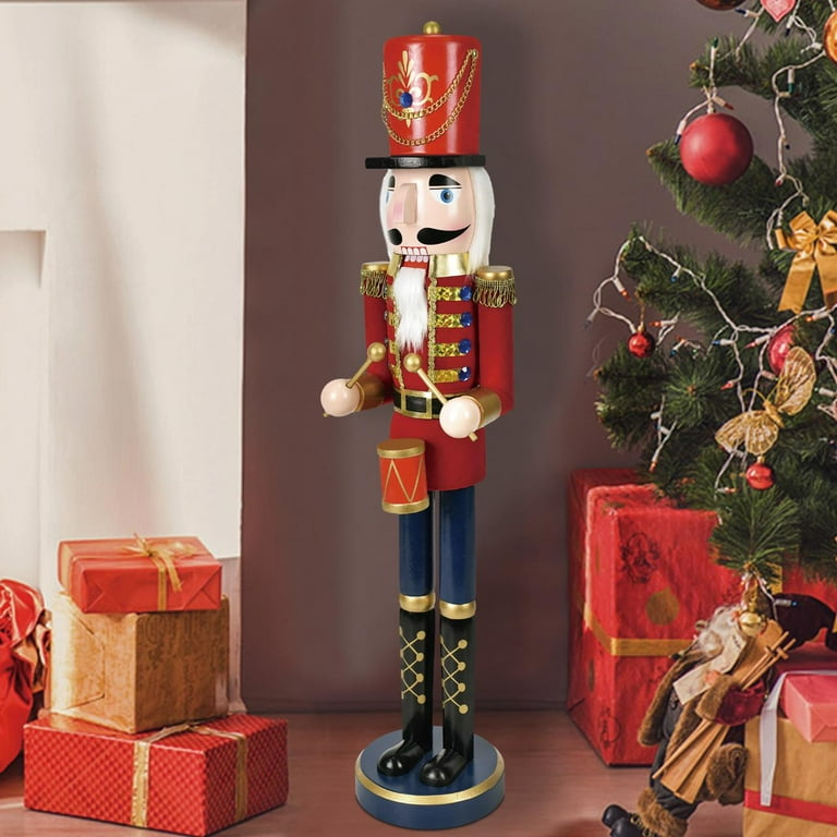 Wooden King And Drummer Nutcrackers