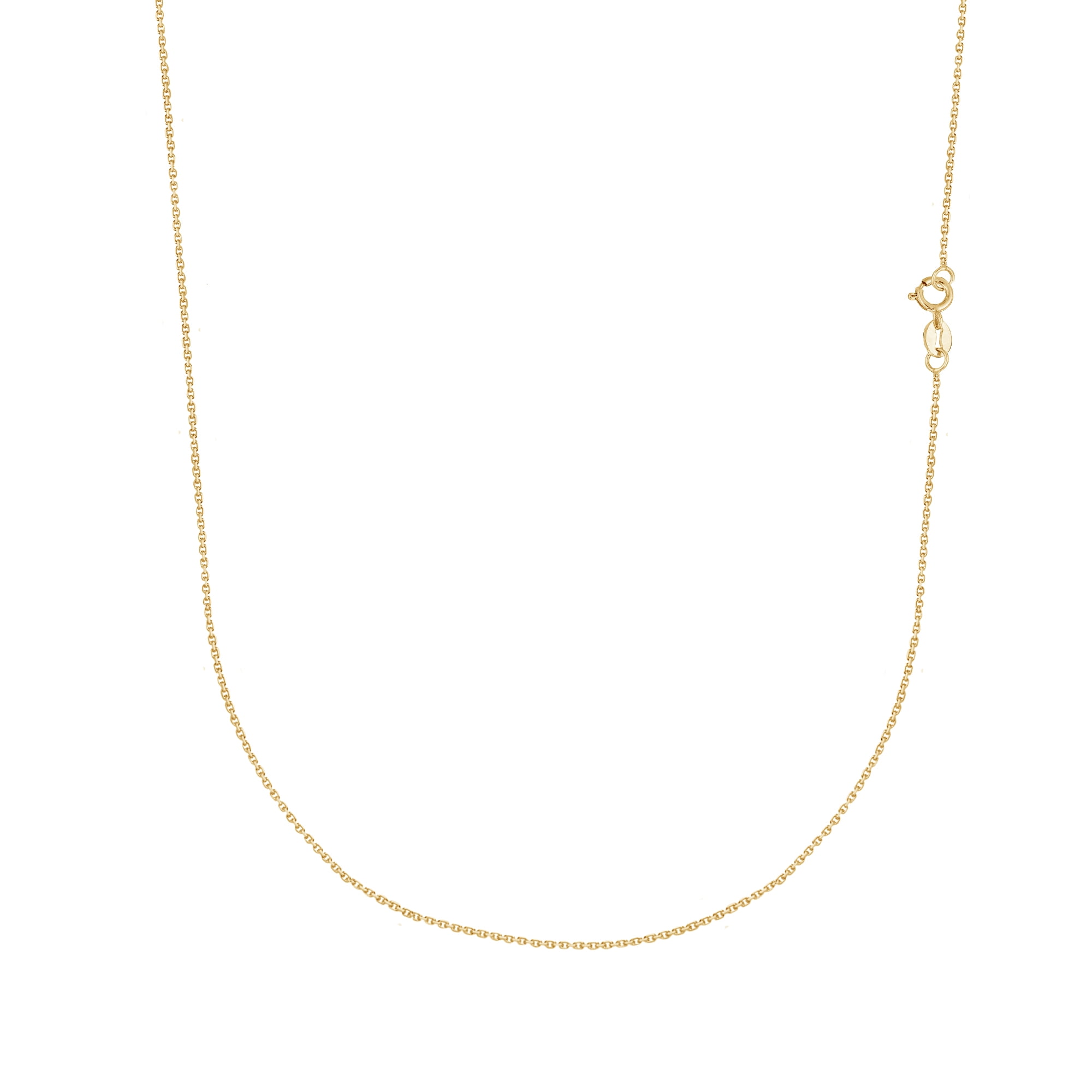 Ritastephens Sterling Silver Gold Tone Cable Link Dainty Chain 18inches ...