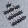 10 PCS Mini Micro Limit Switch Roller Lever Arm SPDT Snap Action Switch - Walmart.com