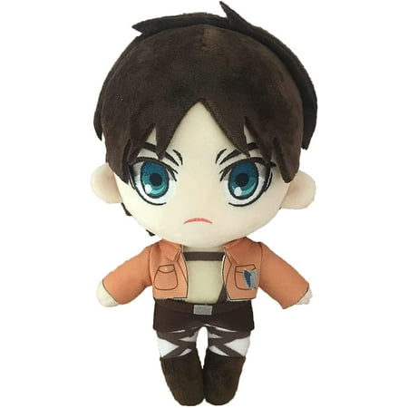 Attack Plushie Eren Jger Plush Figure Anime Toy Doll Shingeki No Kyojin ...
