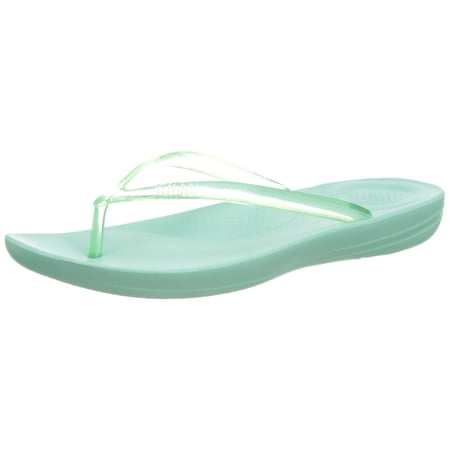 FitFlop Women's, iQushion Transparent Flip-Flop Seafoam 9 M | Walmart ...