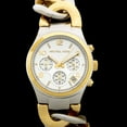 Michael Kors Women's MK3199 Runway Two Tone Twisted Steel Link Bracelet ...