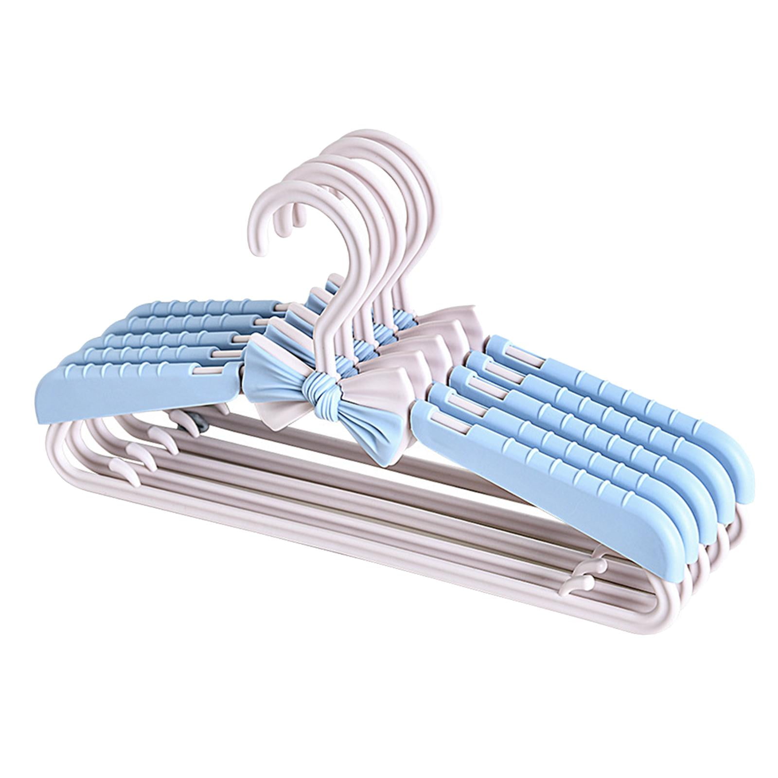 Non Slip Telescopic Closet Hanger Clothes Drying Rack Retractable ...
