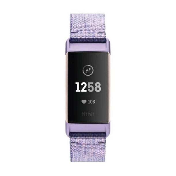 Pulsera Fitbit Charge3 NFC Control Actividad Púrpura Fitbit Pantalla ...