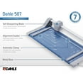 Dahle 507 Personal Rotary Trimmer, 12" Cut, 7 Sheet Max, Self ...