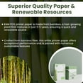 BAM POS Bamboo Printer Paper - 8 1/2” x 11”- 20LB Multipurpose White ...