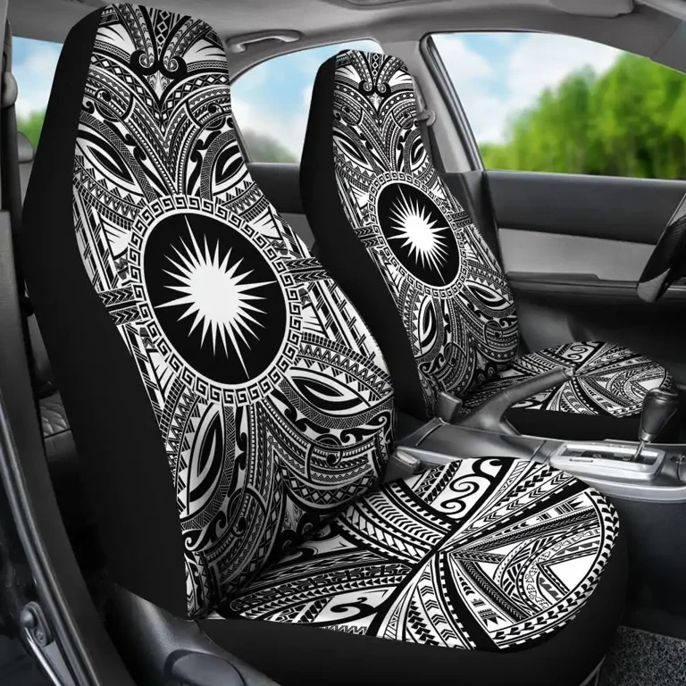 Marshall Islands Car Seat Covers Upholstery Accessories Printed Polynesian Palm Tree 2 Pack Universal Front Seat Cover Walmart