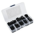 chengsi 500PCS Nylon Flat Washers Thick Flat Sealing Black Plastic ...