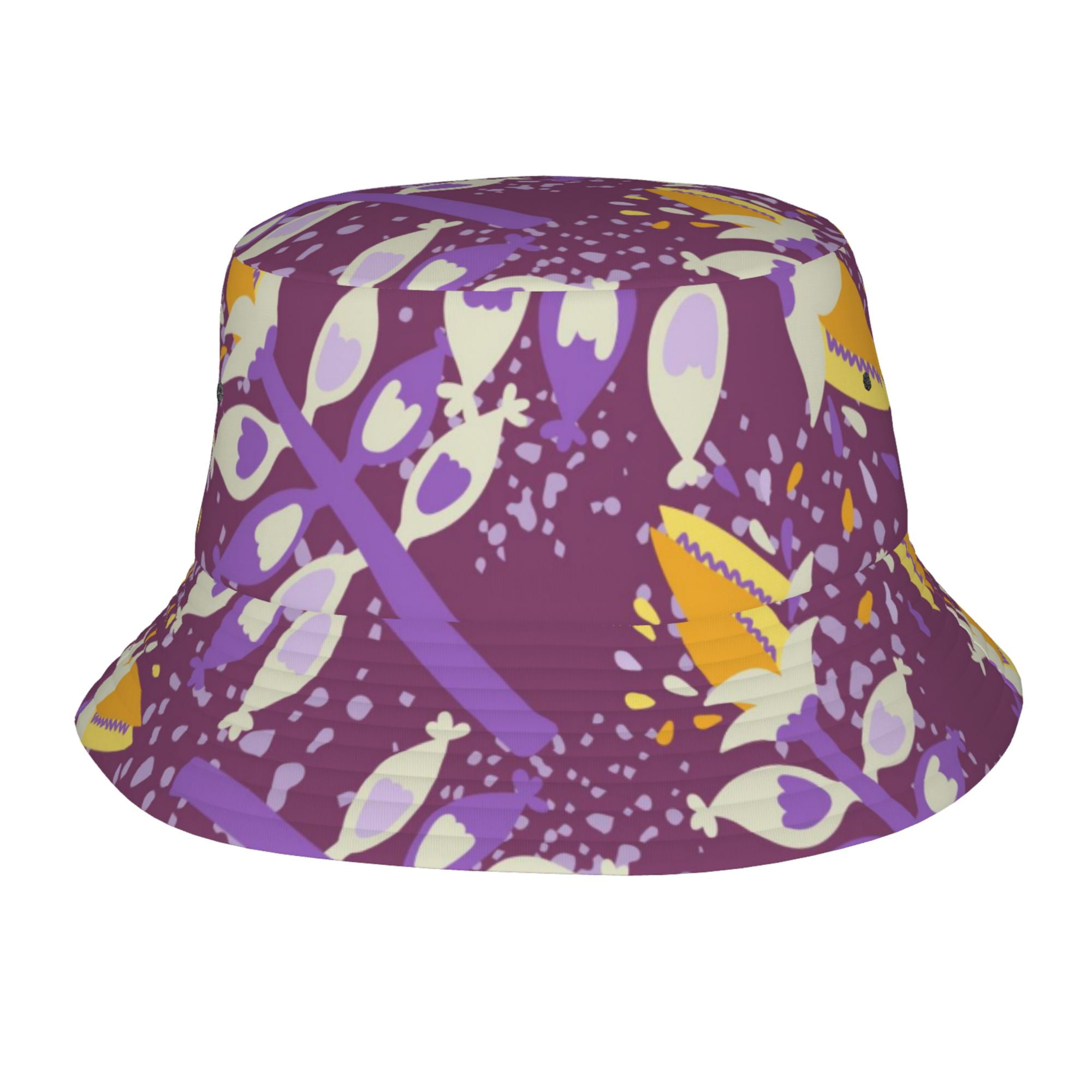 ZICANCN Garden Abstract Leaf Bucket Hat, Unisex Print Double-Side-Wear ...