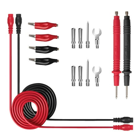 16pcs Multimeter Test Leads Kit Lab Digital Electrical Multimeter Leads ...