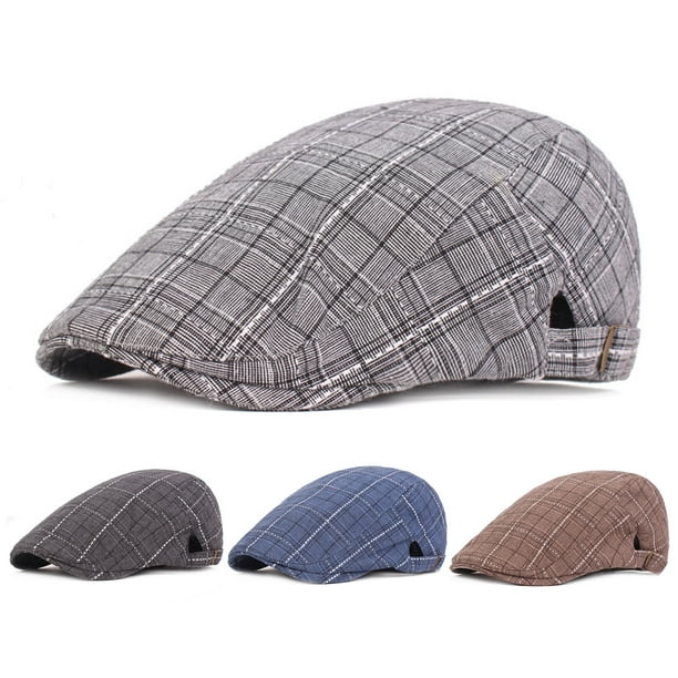 Happy Date 1 Pack Newsboy Hats for Men Flat Cap Cotton Adjustable Breathable Irish Cabbie Ivy ...