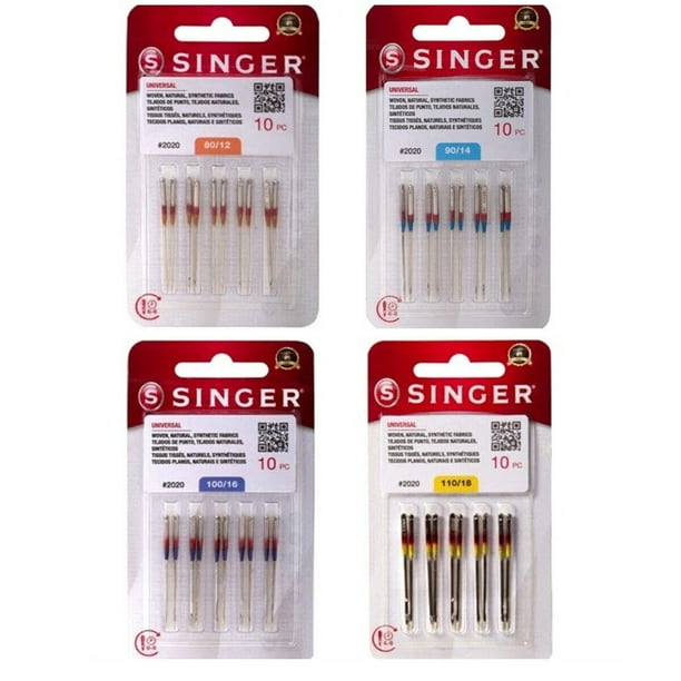 40-Pack Assorted Size Singer Universal 2020 Home Sewing Machine Needles ...