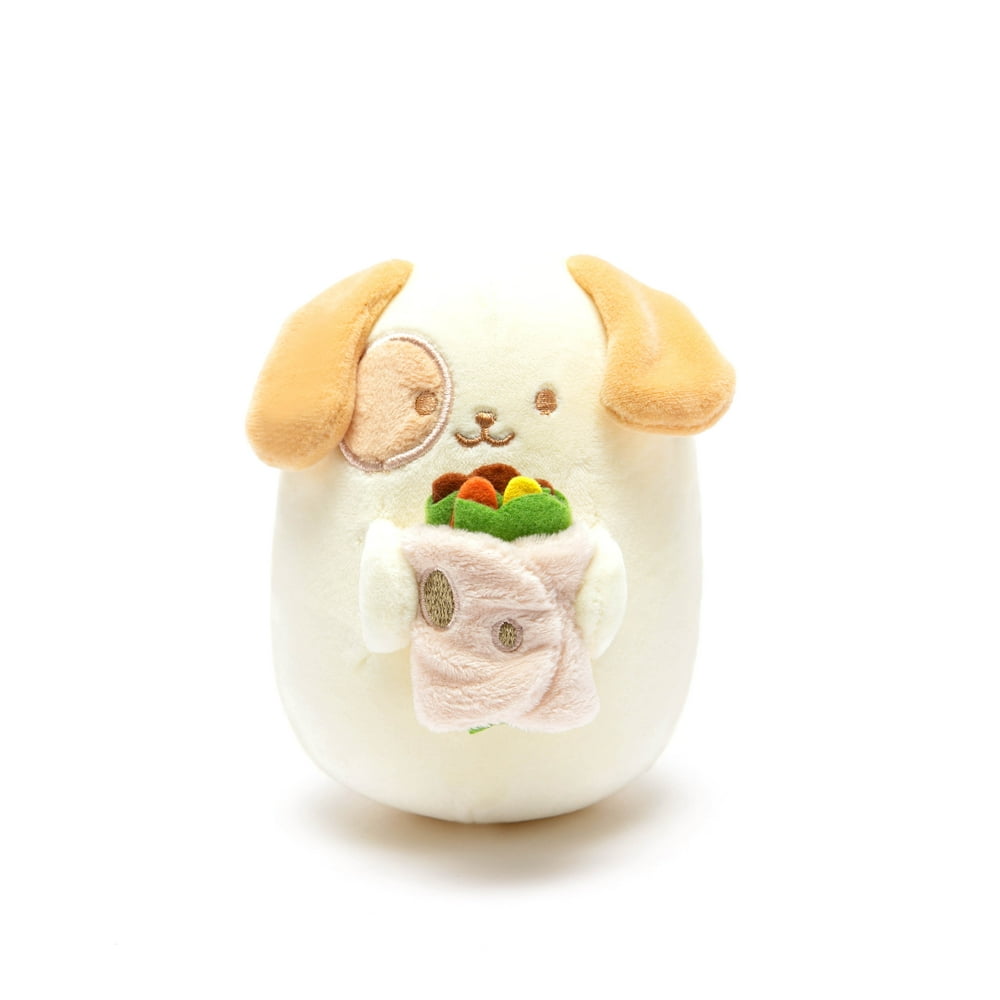 Anirollz Food Plush Stuffed Animal Dog Toy Burrito Squishy Mini Ball ...