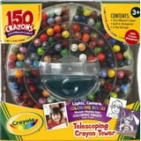 Crayola Telescoping 150 Count Crayon Tower With Built-In Sharpener ...