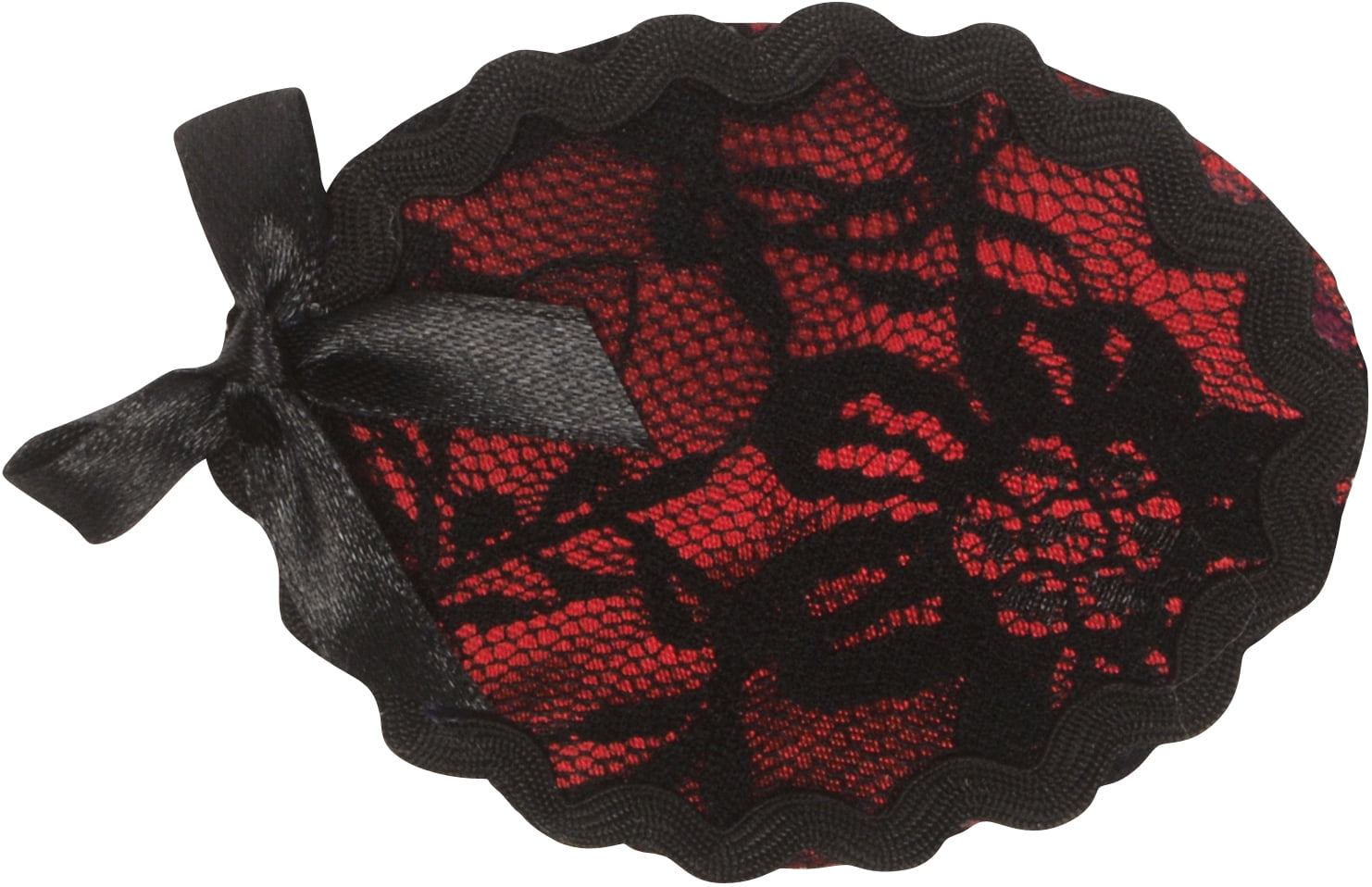 Loftus Sexy Lady Pirate Lace & Bow Eye Patch, Black Red, One Size (2.5 ...