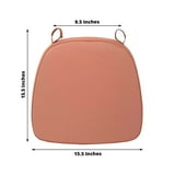 Efavormart Terracotta (Rust) Chiavari Chair Pad, Memory Foam Seat ...
