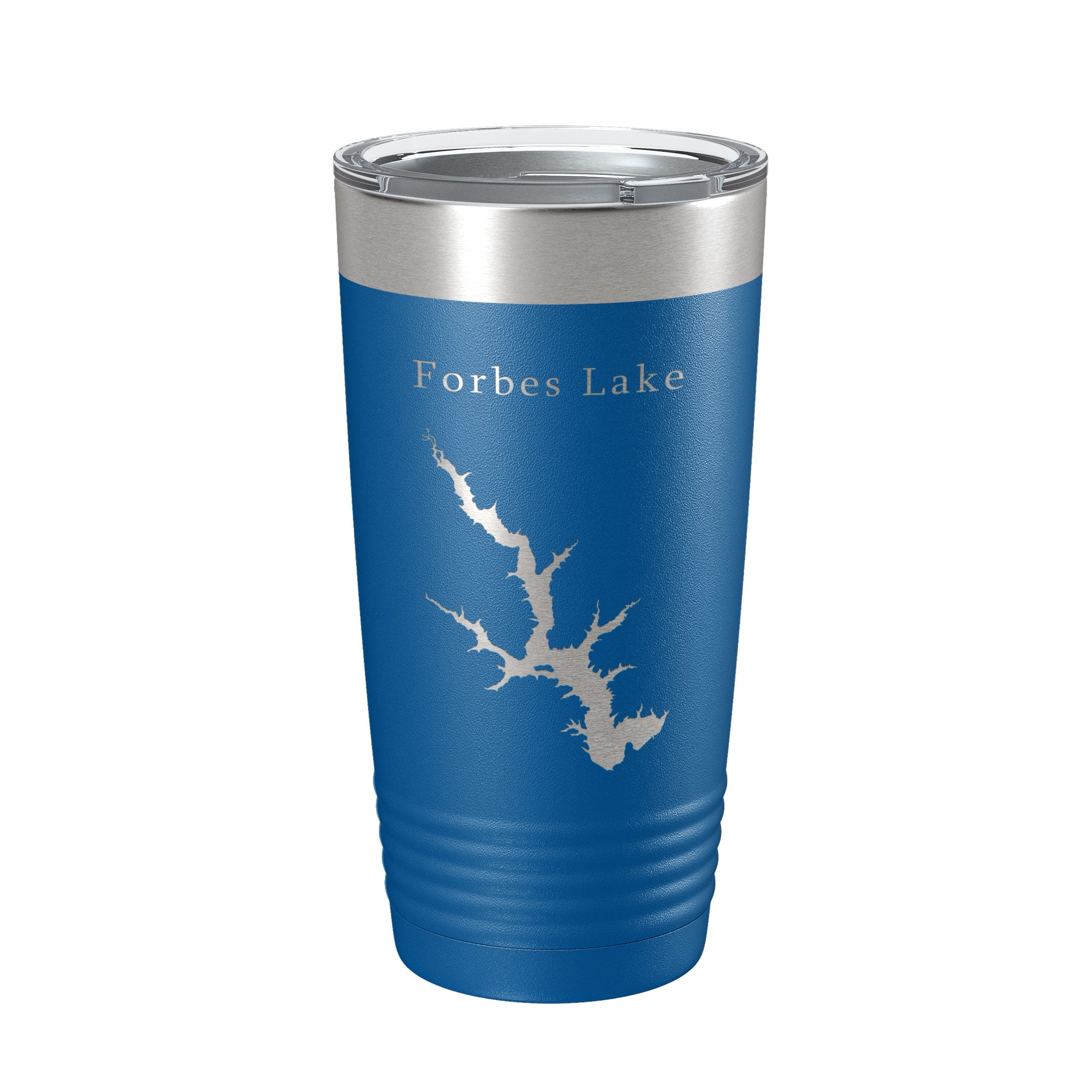 Forbes Lake Map Tumbler Travel Mug Insulated Laser Engraved Coffee Cup ...