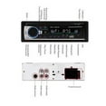 New 1 DIN 12V/24V Car Stereo FM Car Radio Bluetooth MP3 Player ...