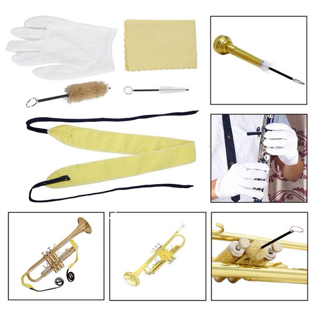 Tebru Trumpet Cleaning,Trumpet Cleaning Brushes Set Musical Instrument ...
