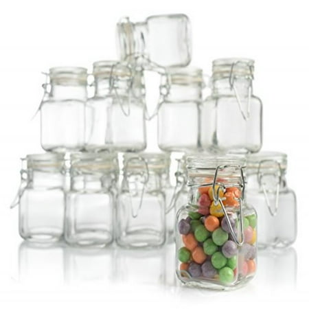 Stock Your Home 3 oz Glass Jar With Snap Lid 48 jars - Walmart.com