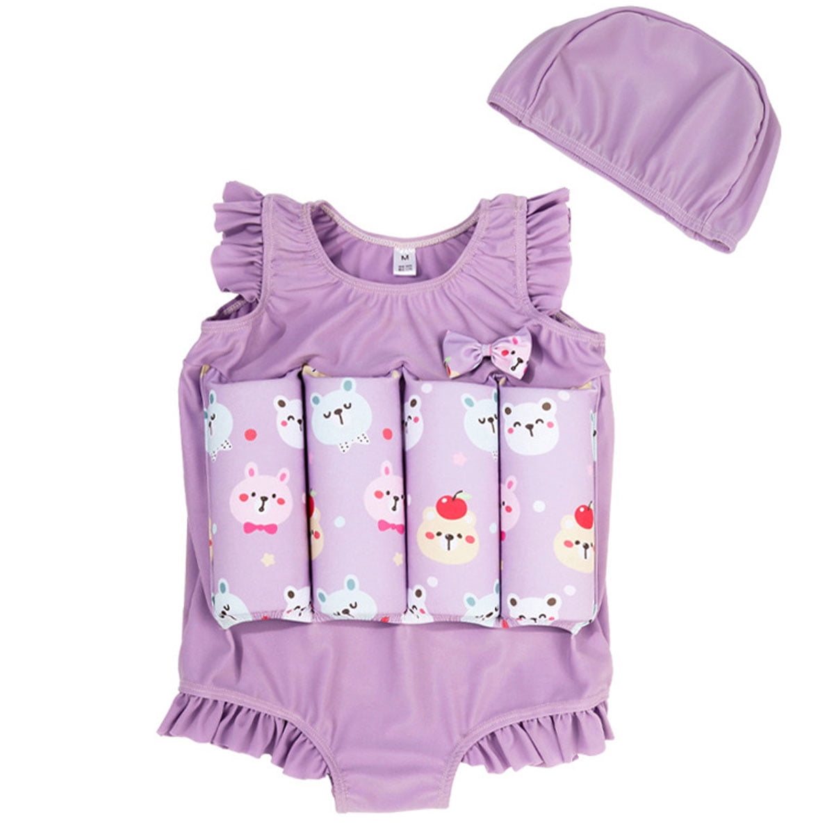 Traje de baño con flotador de una pieza para niños, chaleco de natación, traje de baño flotante ...