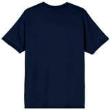 Modelo Especial Men's Apparel: Navy Crew Neck Logo Tee, Clothing Size L ...