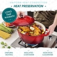 Vancasso Large 6 Quart Cast Iron Pan, Easy to Clean, Round Enamel Dutch ...