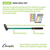 Champion Sports Mini Golf Clubs: Multi Colored Putt Putt Miniature ...