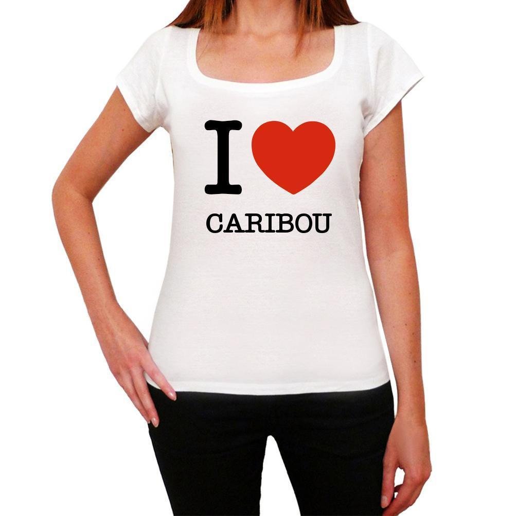 Click here for Ultrabasic Womens Graphic T-Shirt I Love Caribou E... prices