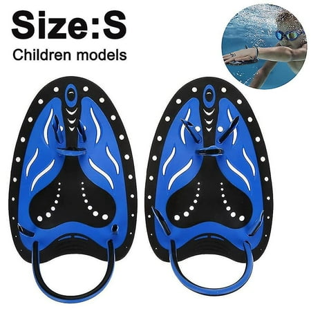 Swim Hand Paddles, Professional Swim Training Paddles Flat Webbed Fin ...