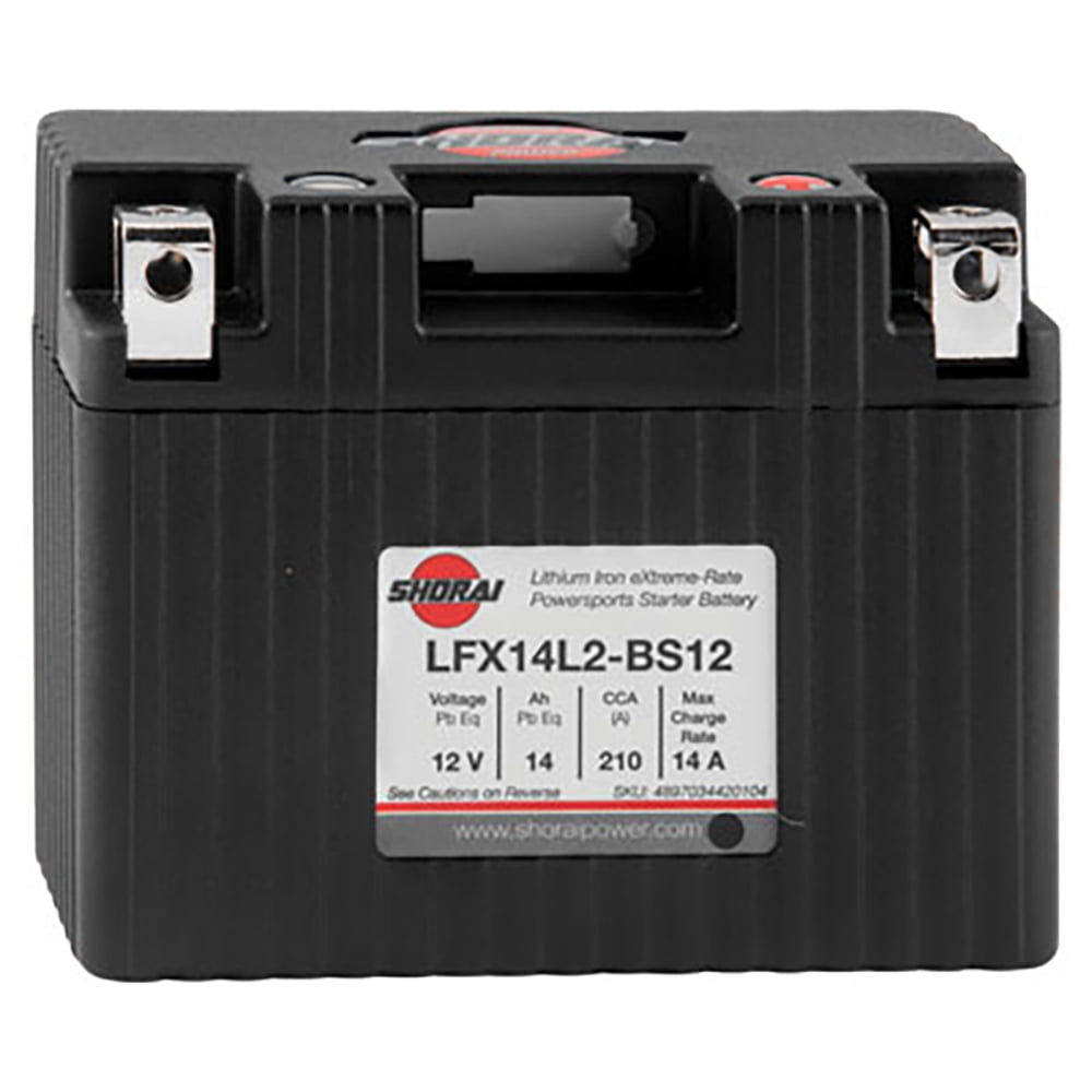 Shorai Lithium-Iron Battery LFX14L2-BS12 Compatible With Honda CRF450RL ...
