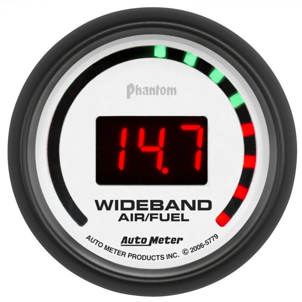 AUTO METER 5779 2-1/16IN WIDEBAND A/F, STREET, PHANTOM - Walmart.com