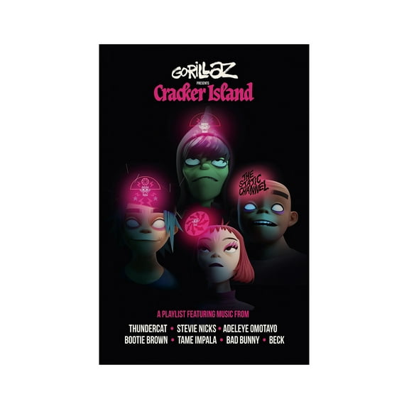 Gorillaz - All Here-Alternative Rock Music Poster，Frameless Gift 12 x ...