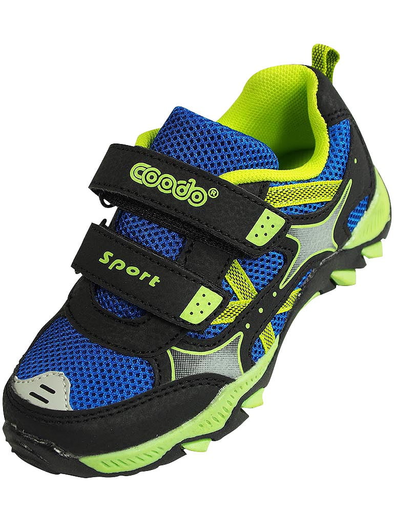 Coodo - Boys Lightweight Athletic Running Sneaker with Velco Strap - 12 ...