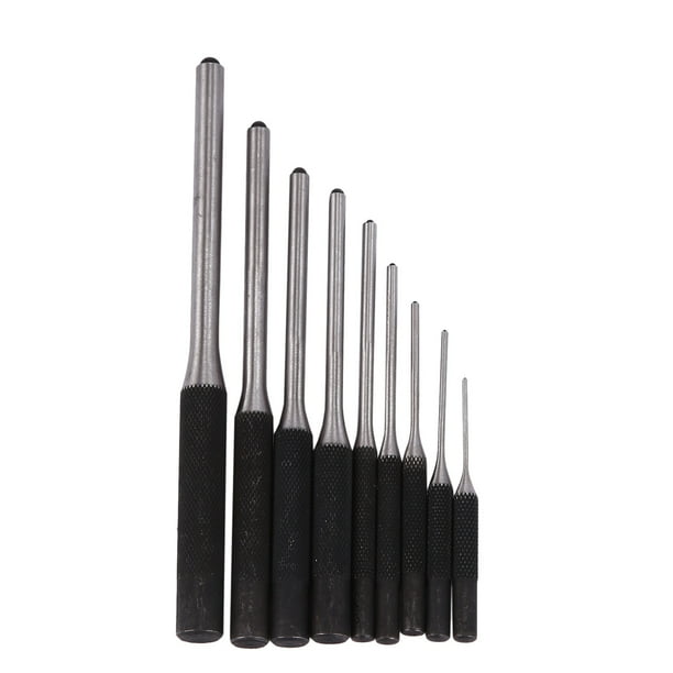 9-Piece Set-Up Punch Round Punch Pieces Roll Pin Punch Set Tool Bolt Catch Roll Pin Punch Tool ...