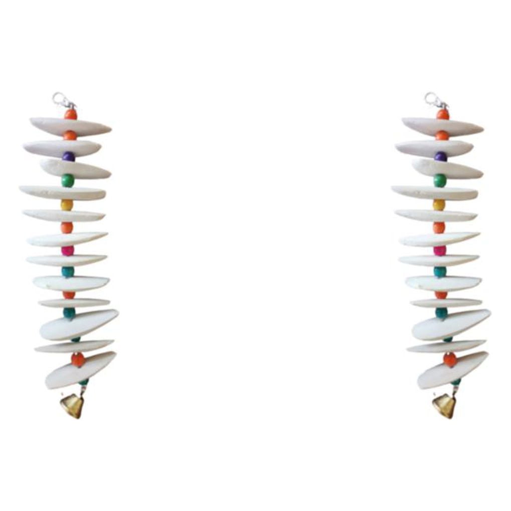 Methold Concha de hueso de sepia blanca, juguete para masticar loro ...