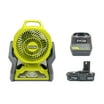 HART 20-Volt 2-Pack 4Ah and Charger Starter Kit and 7.5-inch Fan Bundle ...