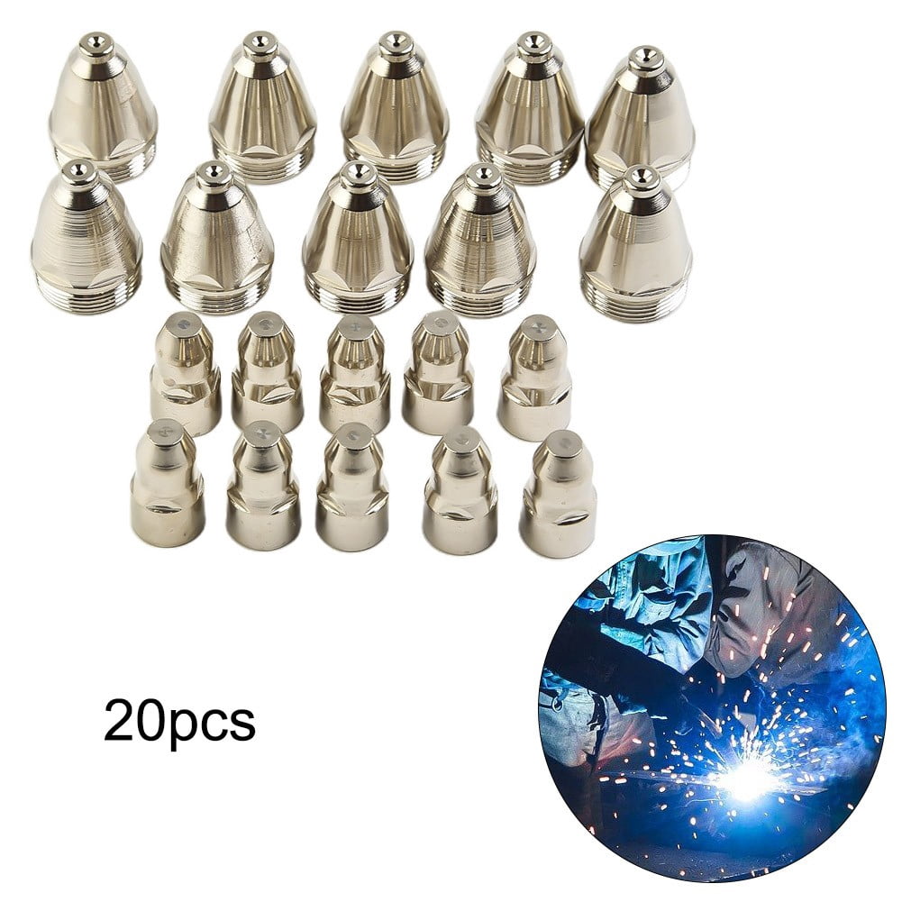Ana 20pcs P80 Plasma Cutting Torch Consumable Cutting 60A 80A Tip ...
