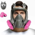 Full Face Respirator Mask Silicone Face Shield Including Filter ...