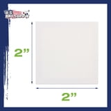 U.S. Art Supply 2" x 2" Mini Professional Primed Stretched Canvas 72 ...