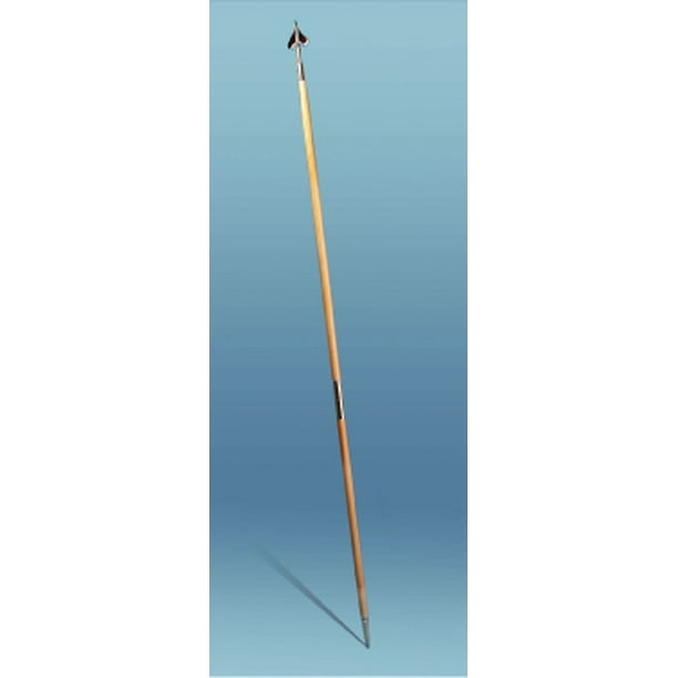 9'x1-1/4" ASH GUIDON POLE W/CHROME SPEAR, JOINTS AND FERRULE - Walmart ...
