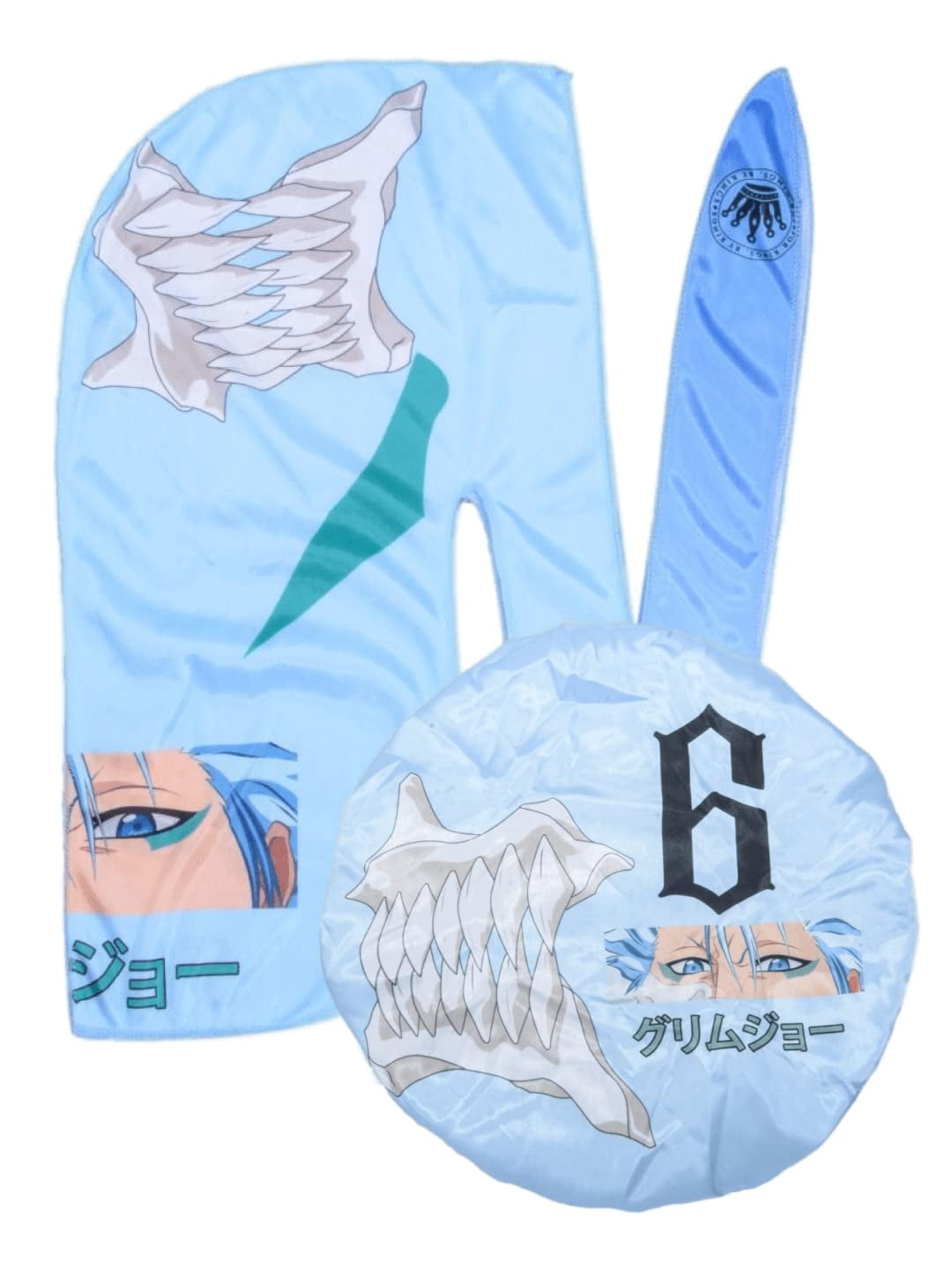 Anime Durag and Silk Bonnet 2pcs Set for Men Women, Silky Design Satin ...