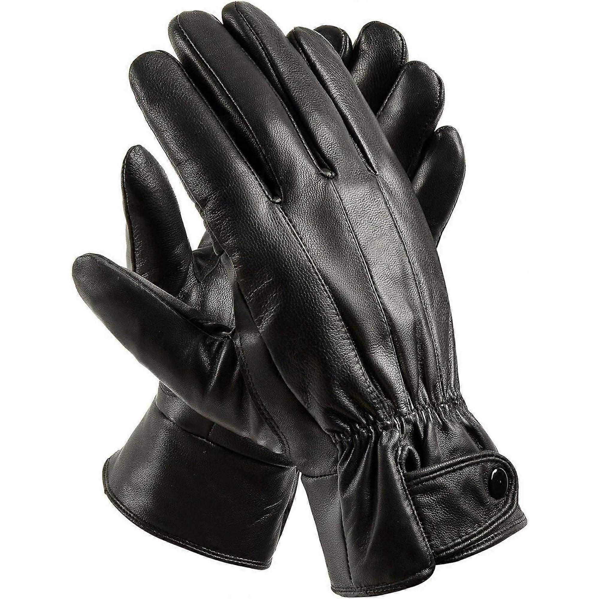 Click here for Dsssss+++ Mens Winter Black Leather Gloves For Dri... prices
