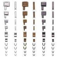 20Pack Zipper Stoppers, #8 Top & Bottom Stops for Rescue Repair, Light ...