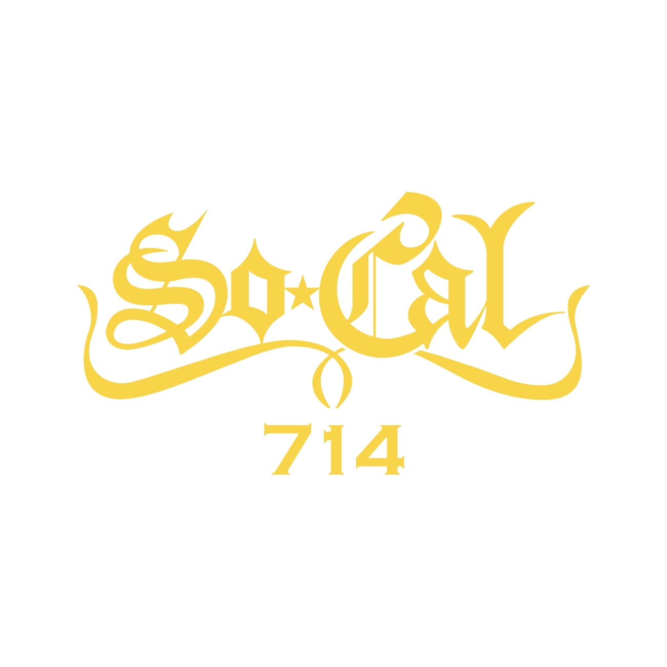 So Cal 714 Sticker Decal Die Cut - Self Adhesive Vinyl - Weatherproof ...